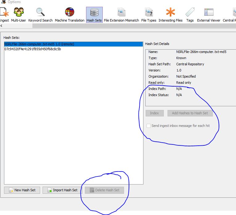 Deleting An Imported Hashset · Issue 5810 · Sleuthkit Autopsy · Github