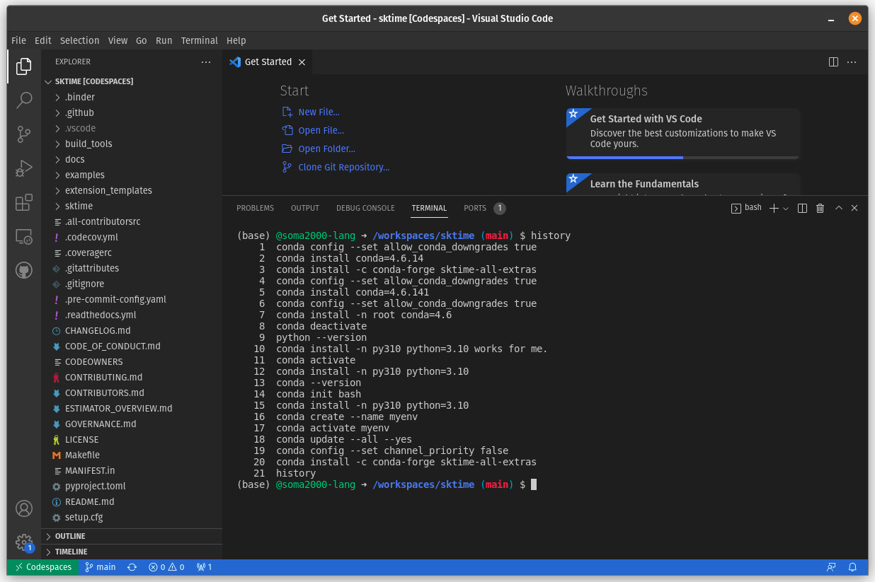 [BUG] Cannot install `sktime-all-extras` in codespaces · Issue #2961 · sktime/sktime · GitHub