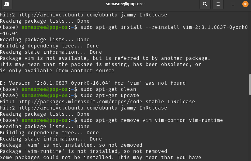 Problem In Installing Vim · Issue 2732 · Pop Os Pop · Github