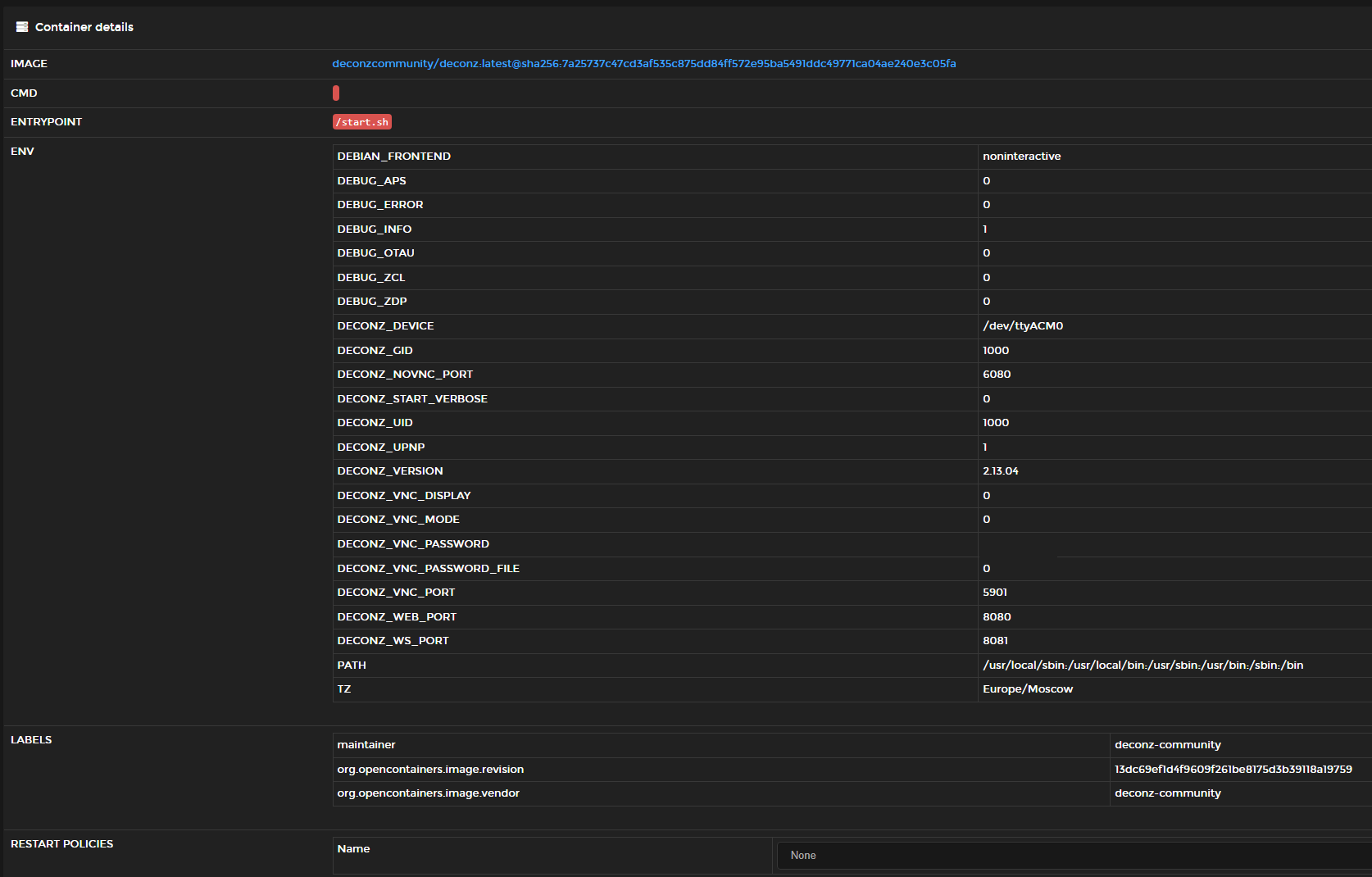Can't start VNC · Issue #64 · deconz-community/deconz-docker · GitHub