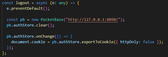 Can't logout with SSR · pocketbase pocketbase · Discussion #2229 · GitHub
