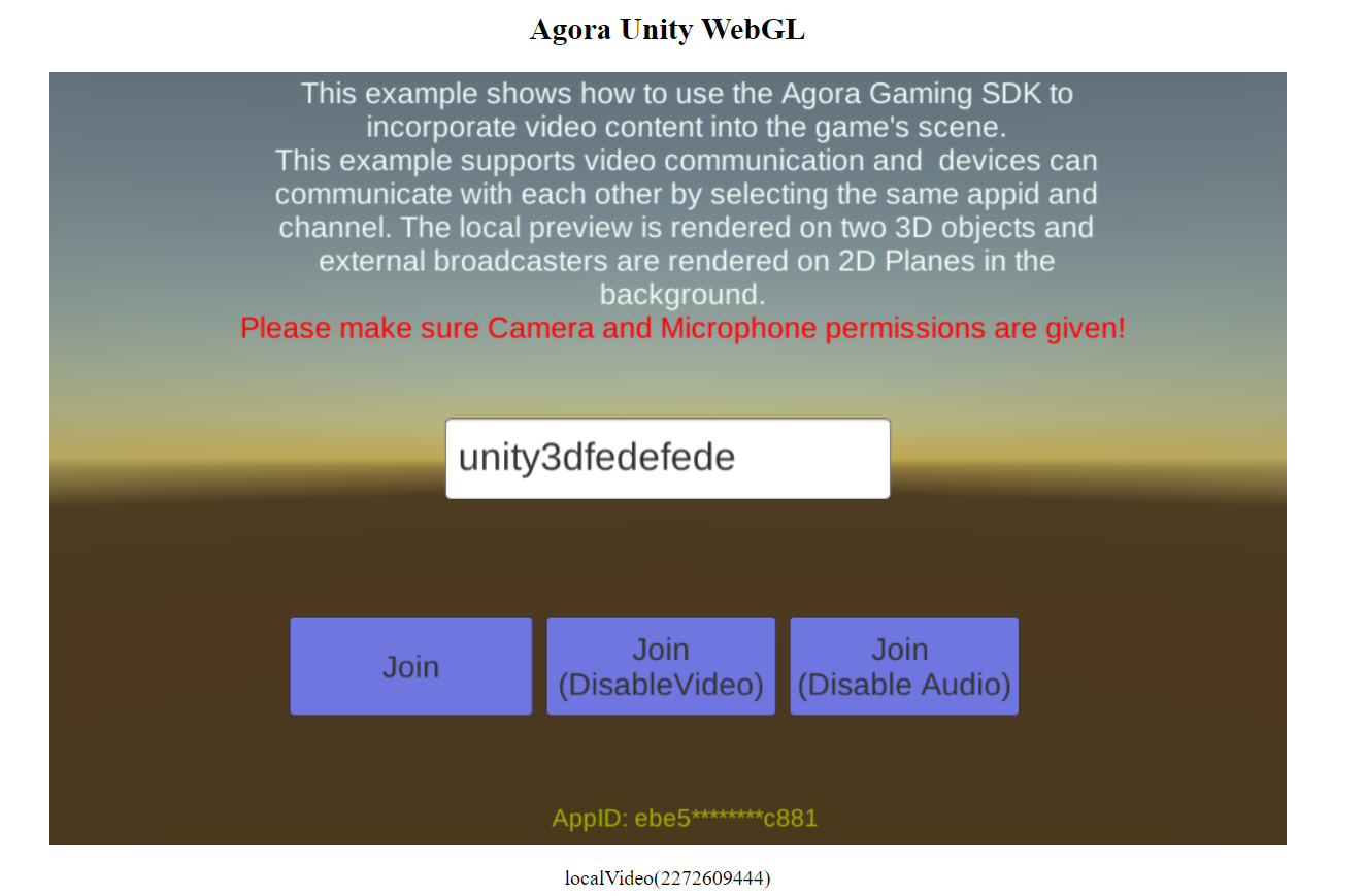 [Worked Around] Issue with permissions · Issue #15 · AgoraIO-Community/Agora_Unity_WebGL · GitHub