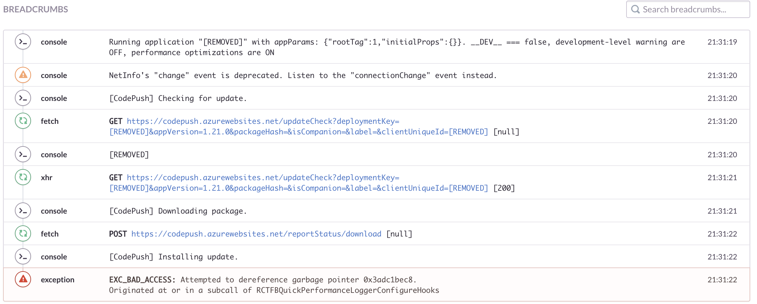 EXC_BAD_ACCESS error when updating while presenting iOS permission ...
