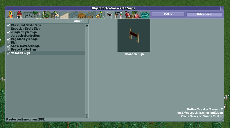 Path signs styles missing in RCT1 scenario's · Issue #19268 · OpenRCT2/OpenRCT2 · GitHub
