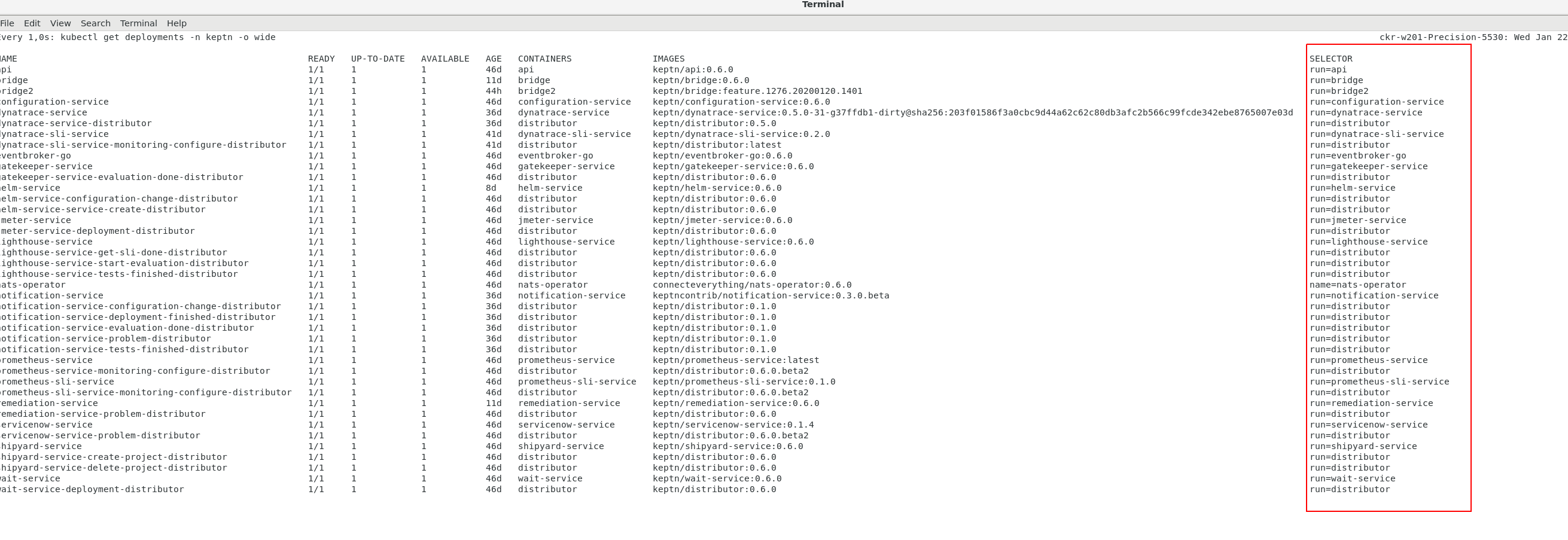 Add Selector to Keptn Core Services · Issue #1314 · keptn/keptn · GitHub