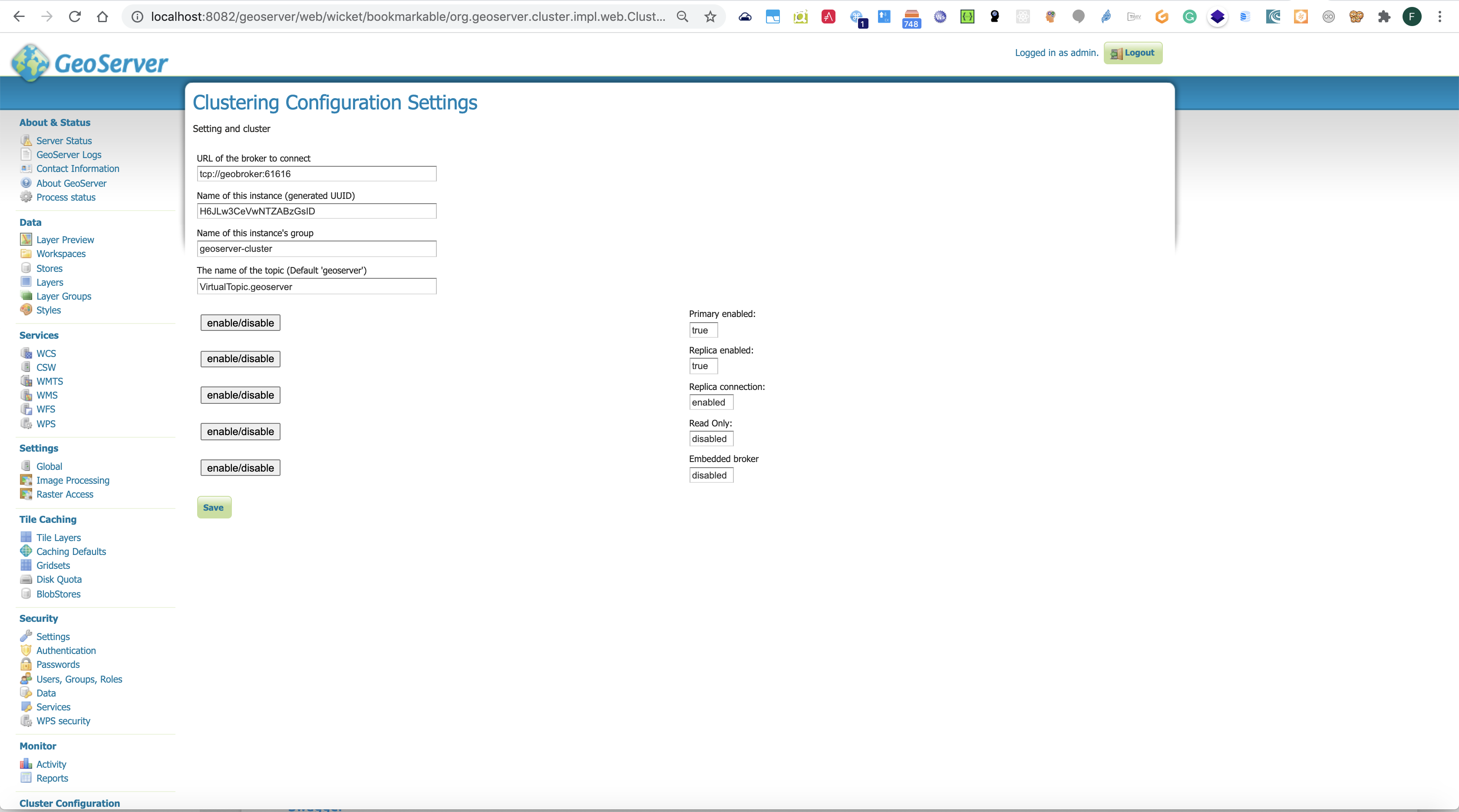 RANDOMSTRING and INSTANCE_STRING variables are not considered in the cluster configuration ...