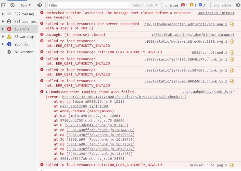 Chunk Load Error · Issue #1707 · ioBroker/ioBroker.admin · GitHub