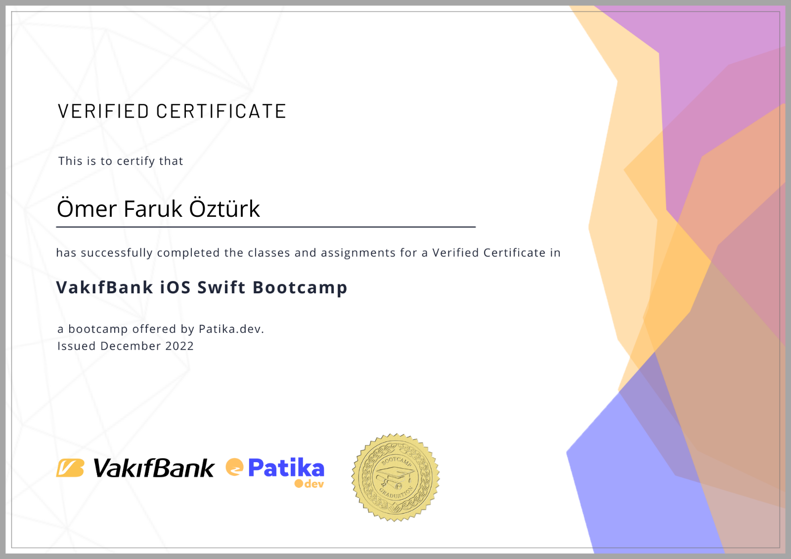 GitHub - ozturkomerfaruk/Patika-Vakifbank-iOS-Bootcamp