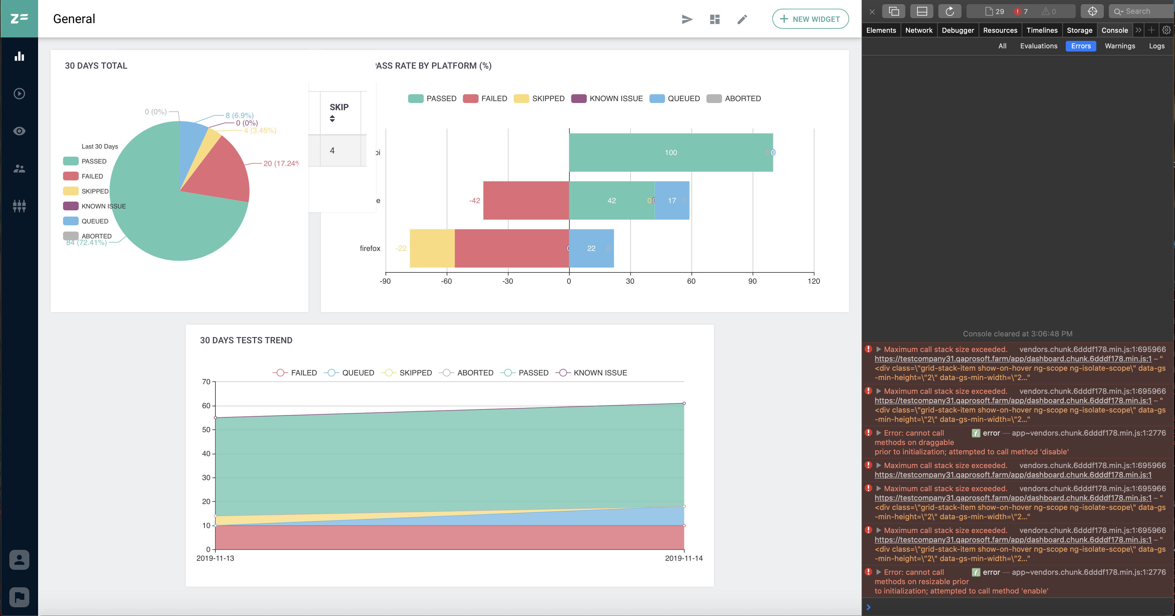 Widgets placements are displayed incorrectly after editing widgets in ...