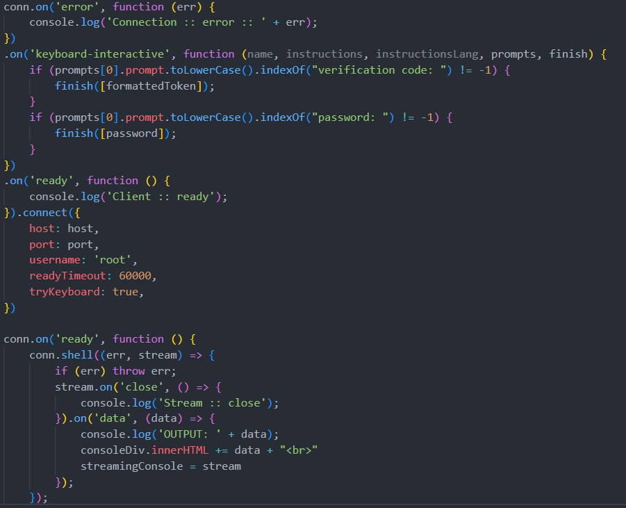 Weird Characters from output Shell · Issue #1179 · mscdex/ssh2 · GitHub