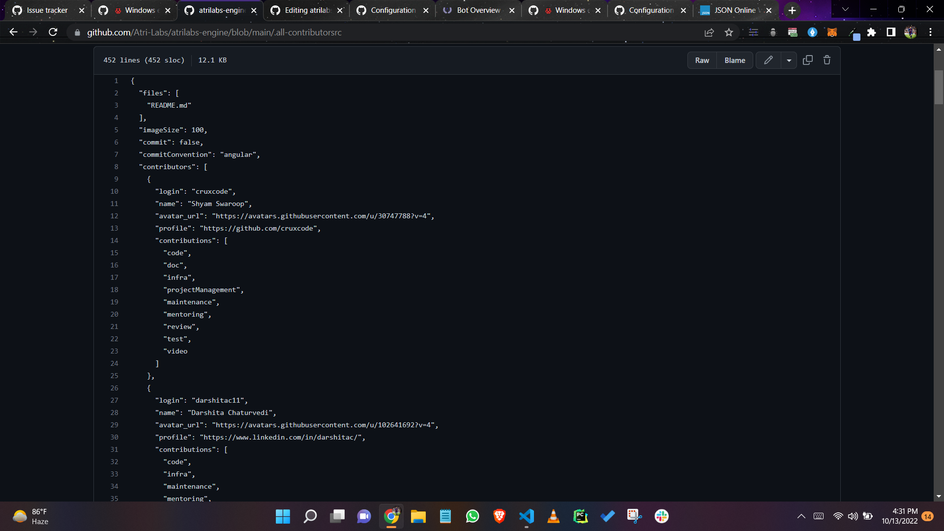 Review fix for all contributors bot · Issue #372 · Atri-Labs/atrilabs-engine · GitHub