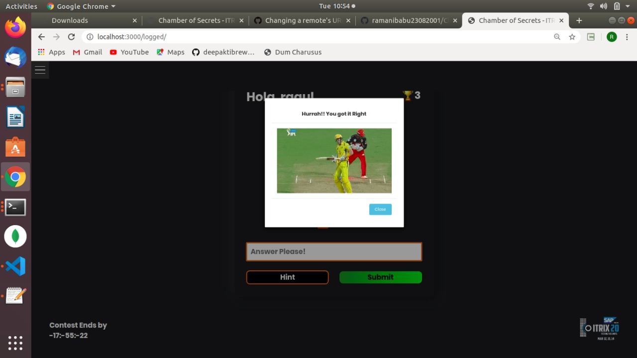 GitHub - Ragavendhra-Ramanan/Itrix_game