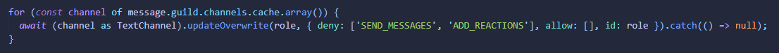 I Get A Typescript Type Error When Updating The Permissions Of A Role