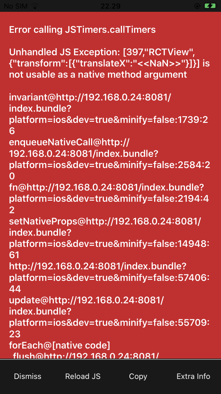 Error calling JSTimers.callTimers · Issue #912 · akveo/react-native-ui-kitten · GitHub