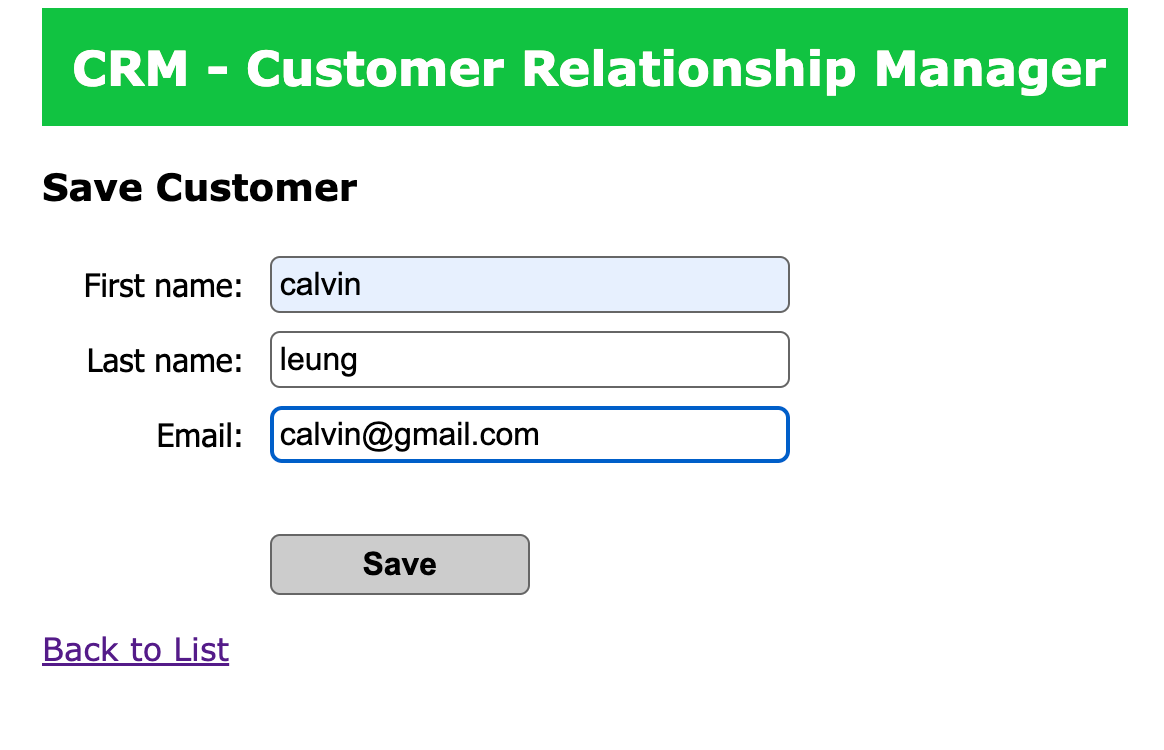 GitHub - calvinleung2015/spring-customer-tracker