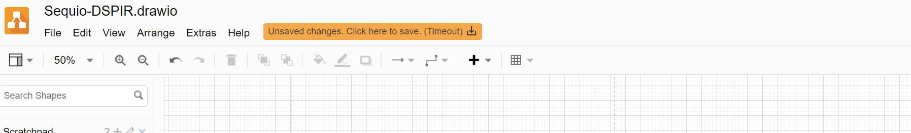 Unsaved Changes (Timeout Error) · Issue #2010 · jgraph/drawio · GitHub