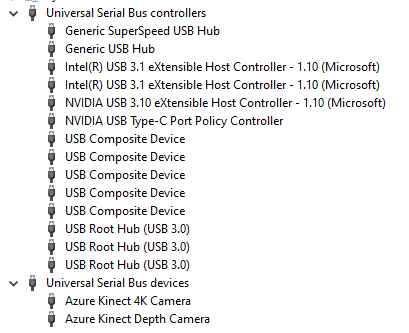 Error LibUSB transfer status · Issue #1335 · microsoft/Azure-Kinect-Sensor-SDK · GitHub