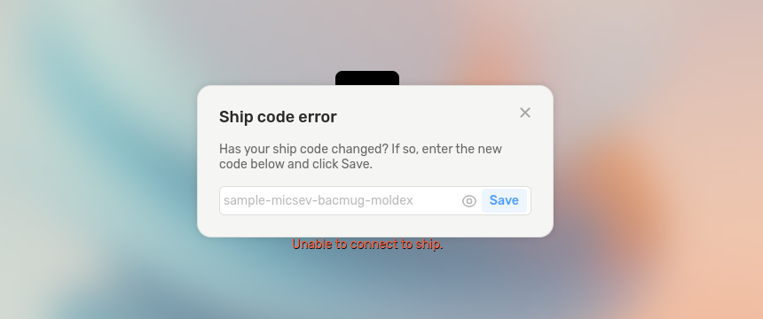 Ship code error window should fully overlay lock screen · Issue #1267 · holium/realm · GitHub