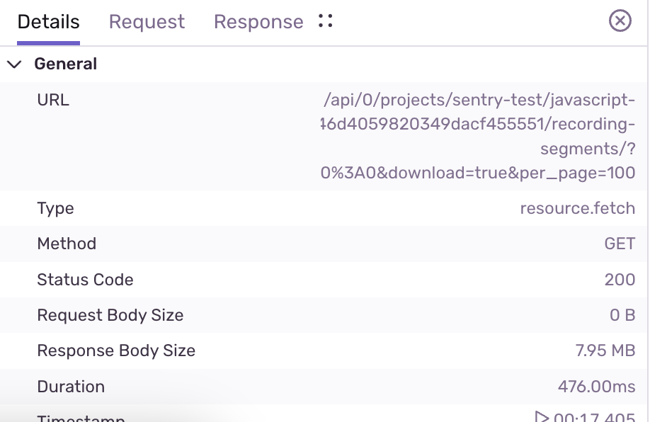 in Replay Details page, on Network tab, URL is cut off · Issue #53962 · getsentry/sentry · GitHub