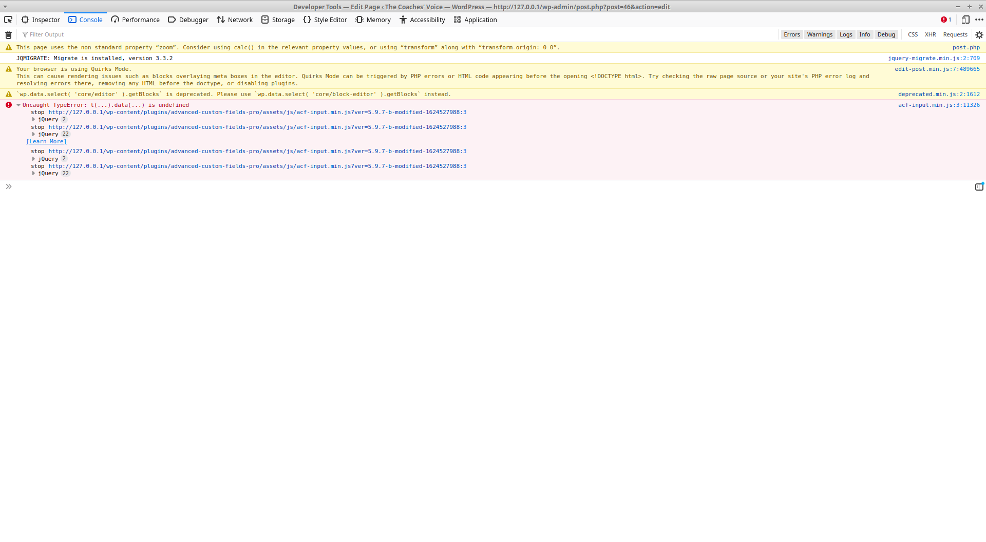 ACF pro & Yoast conflict · Issue #518 · AdvancedCustomFields/acf · GitHub