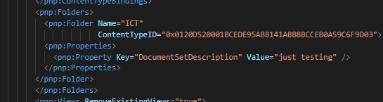 Properties on PnP:Folder is not working? · Issue #483 · pnp/PnP-Provisioning-Schema · GitHub