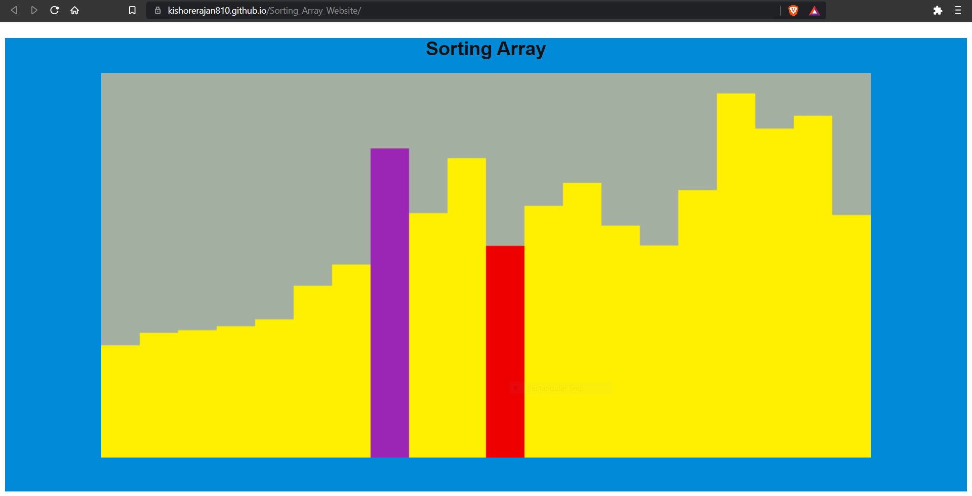 GitHub - kishorerajan810/Sorting_Array_Website
