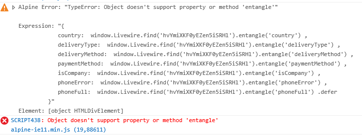 IE 11 Support? · Issue #2293 · livewire/livewire · GitHub