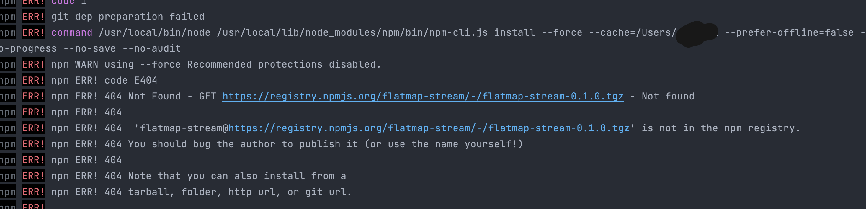 flatmap-stream dependecy missing · Issue #1511 · rsuite/rsuite · GitHub