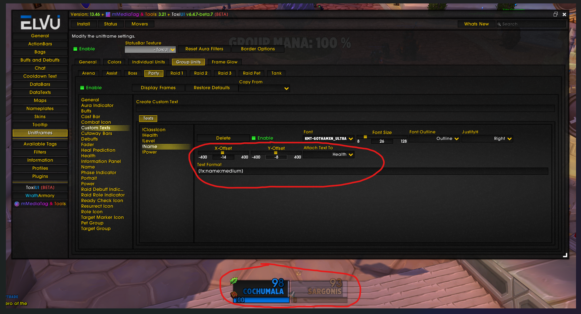 6.4.7-Beta7 -- Issue with Custom Text (Name) Position for Party in Healer Layout · Issue #82 ...