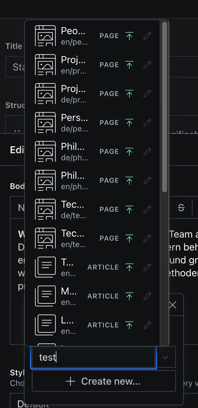 [v3] Reference search results in block editor mark (external url) results in unreadable list ...
