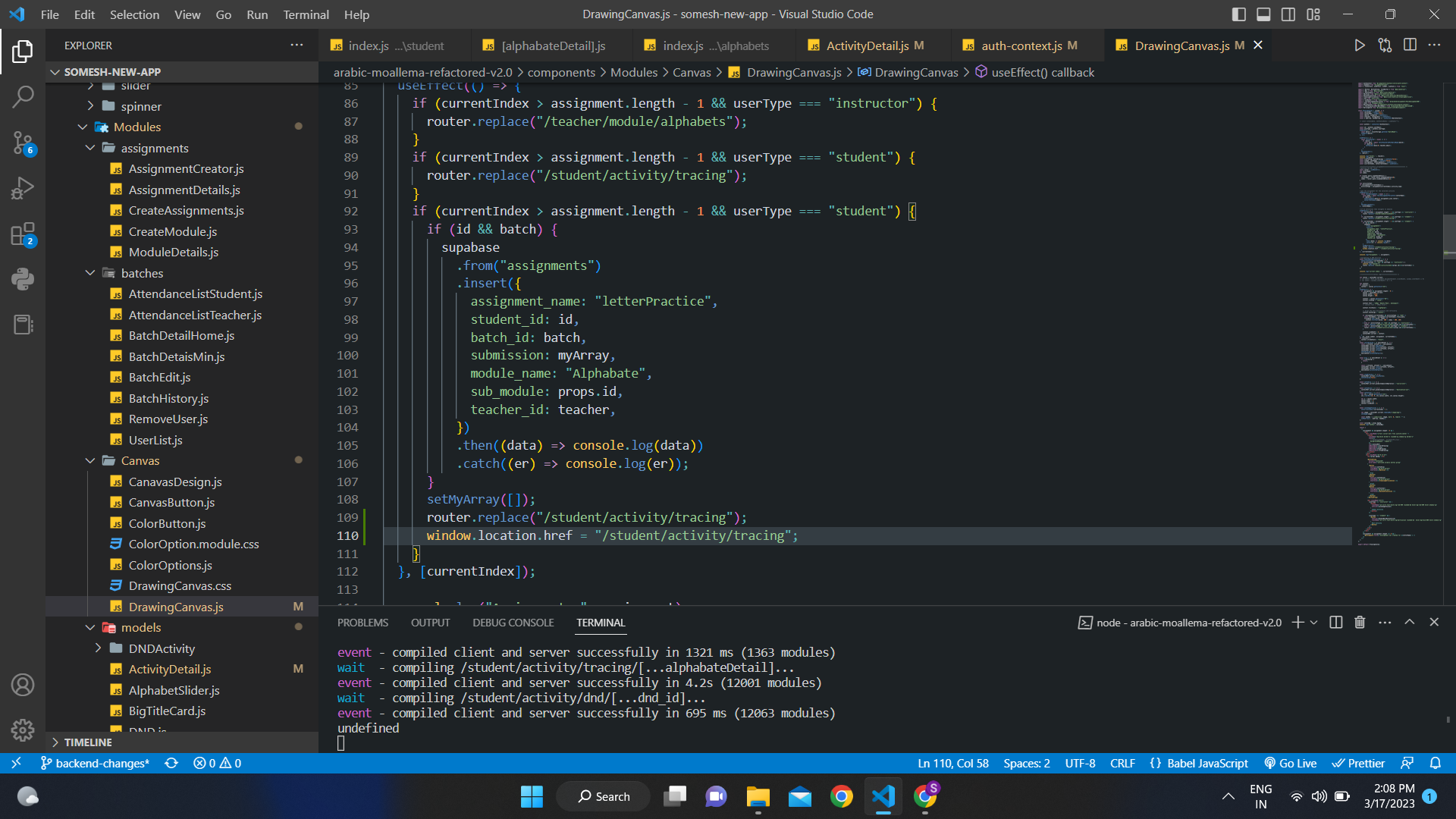Demo Changes in Student Dashboard · priyadarshi0811 arabic-moallema-refactored-v2.0 · Discussion ...