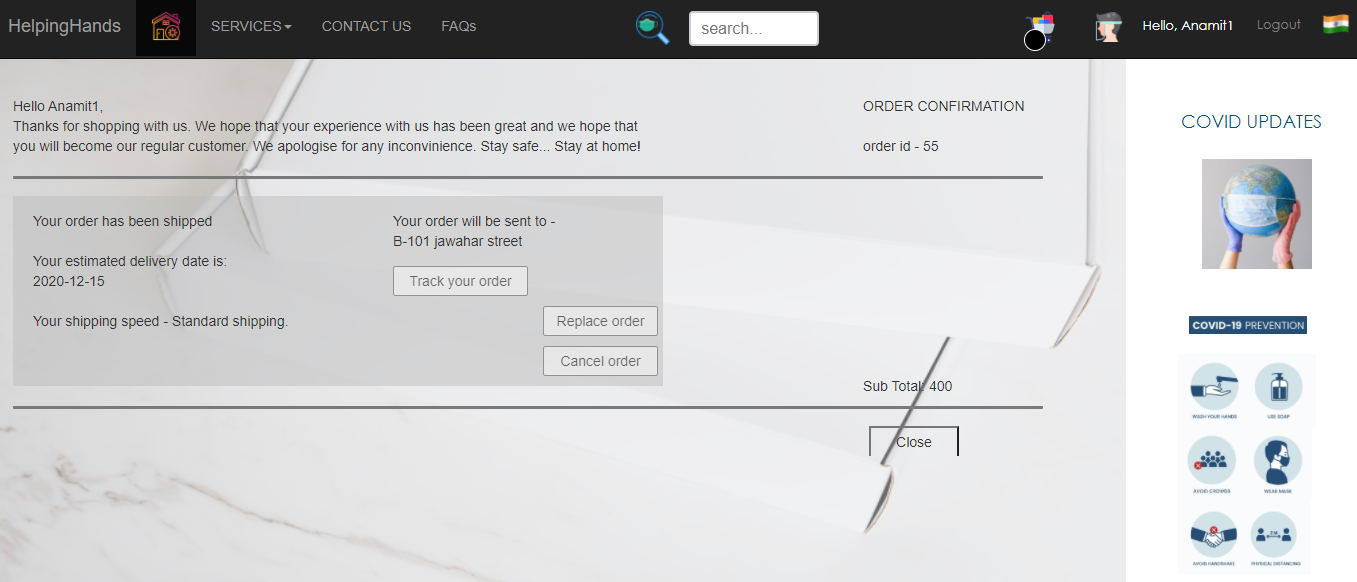 GitHub - MuskanJain13/HelpingHands: This project "HelpingHands" is a web design project ...