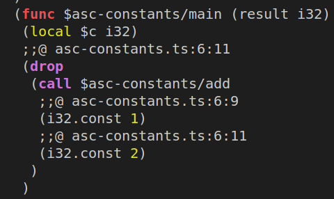 Incorrect debug location for call instruction with sourcemap · Issue #5503 · WebAssembly ...