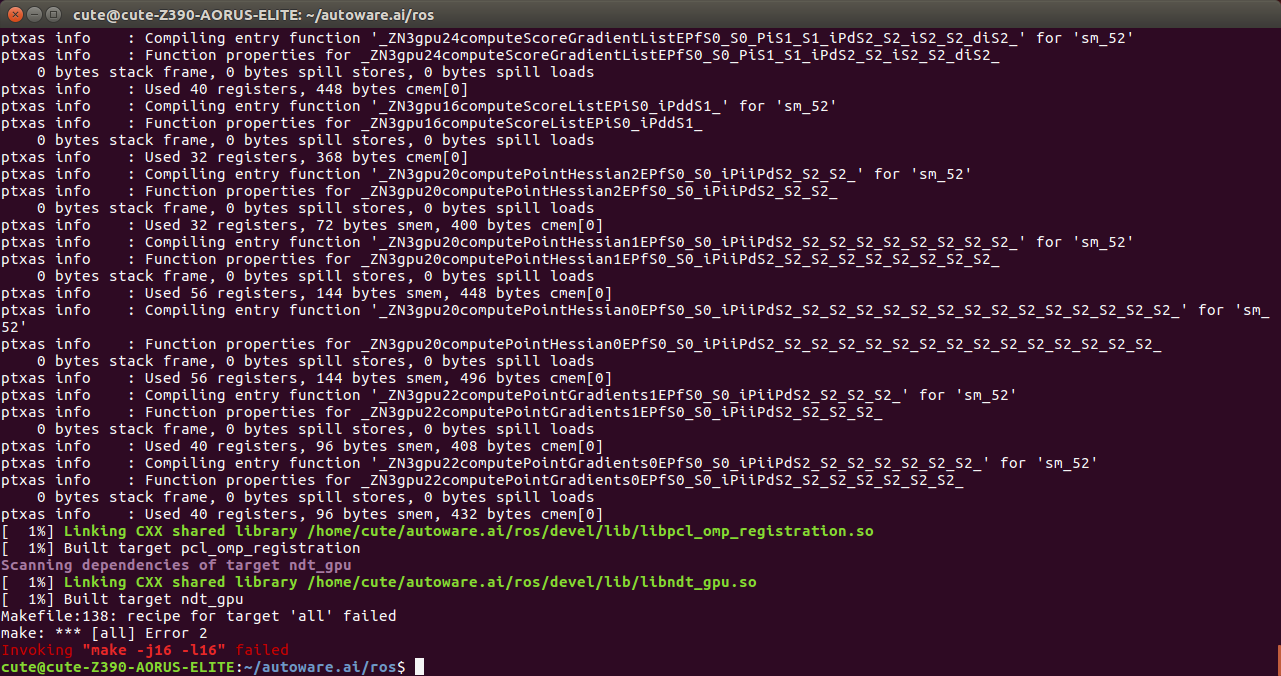 Invoking "make -j6 -l6" failed pcl_omp_registration · Issue #418 ...