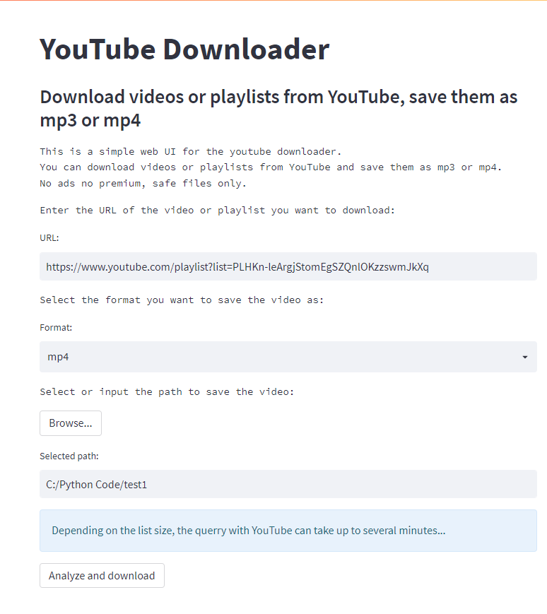 GitHub - laeljh/SimpleYouTubeDownloader: A compact and simple youtube ...