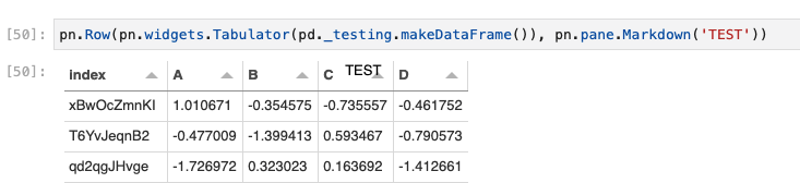 Tabulator overlaps with other widgets when using Row · Issue #3028 · holoviz/panel · GitHub