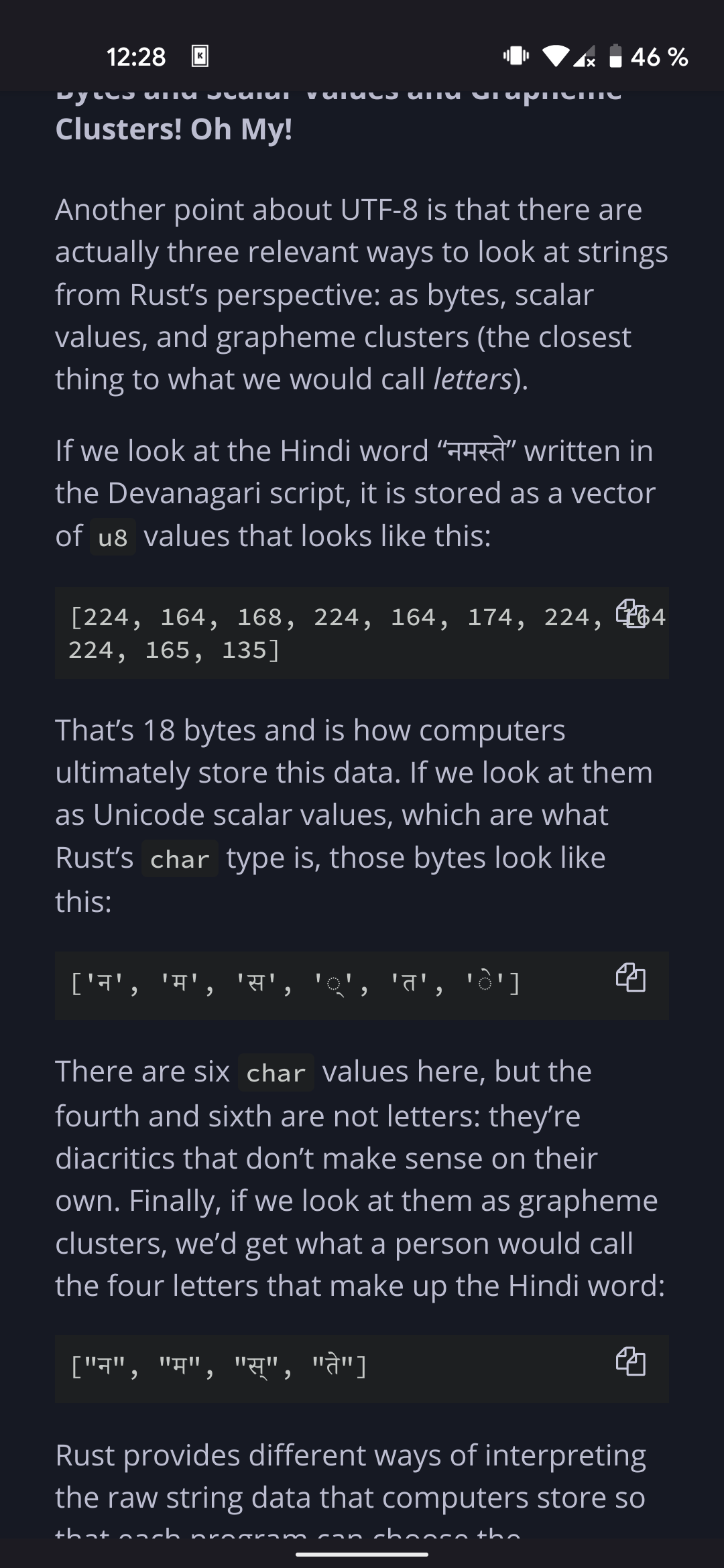 Code snippet problem on small screen · Issue #1419 · rust-lang/mdBook · GitHub
