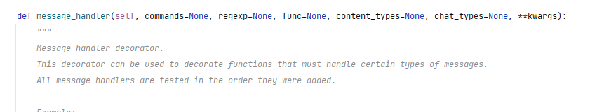 Message Handler with chat_id does not work · Issue #1439 · eternnoir/pyTelegramBotAPI · GitHub