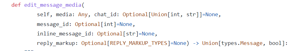 TeleBot().edit_message_media() function is not does not work · Issue #1600 · eternnoir ...