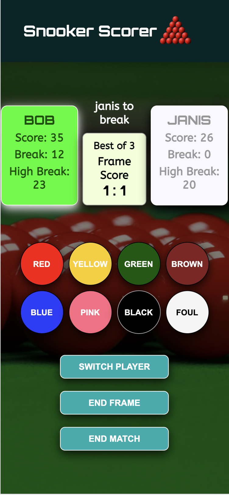 GitHub - jimbob68/snooker_scorer_cjs: Snooker Scorer is a responsive ...