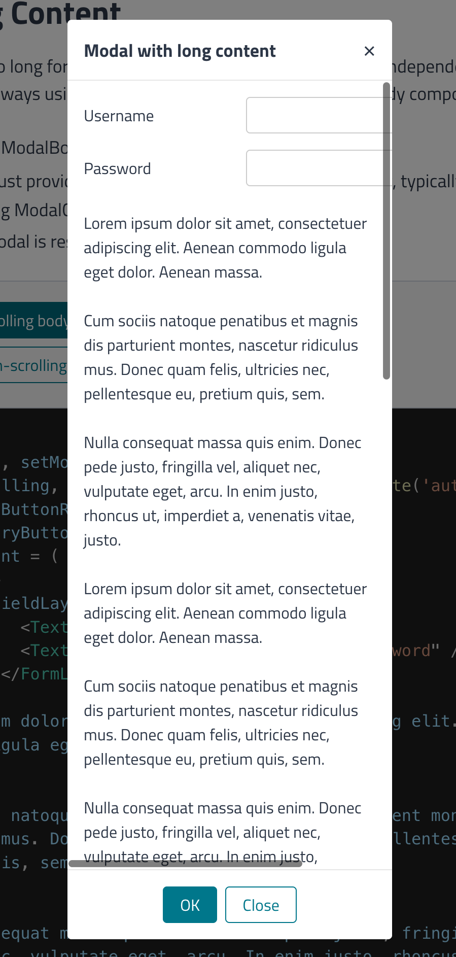 `Modal `is broken when `FormLayout` with horizontal layout is placed into small modal · Issue ...