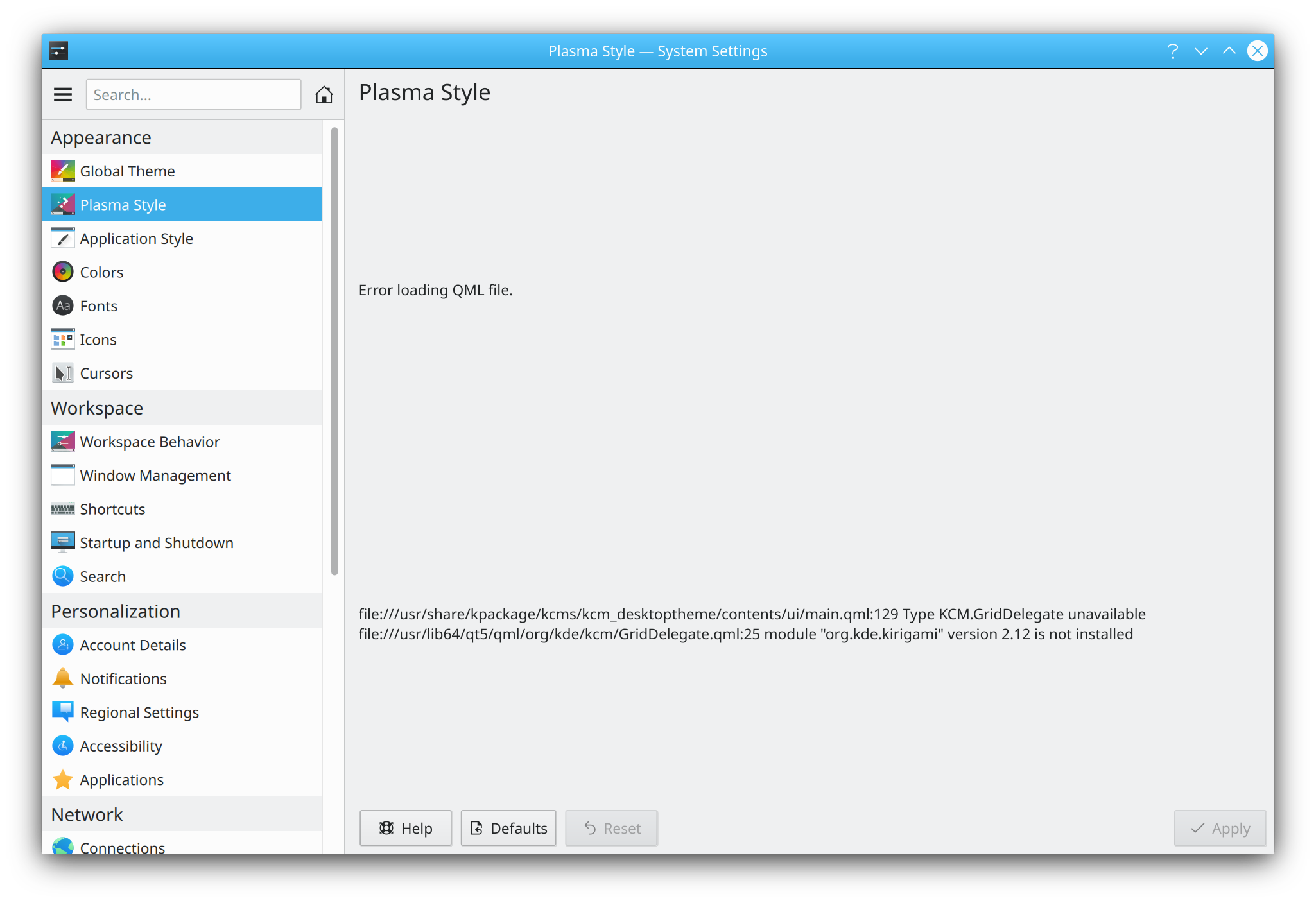 desktop-kde missing kirigami · Issue #1910 · clearlinux/distribution · GitHub