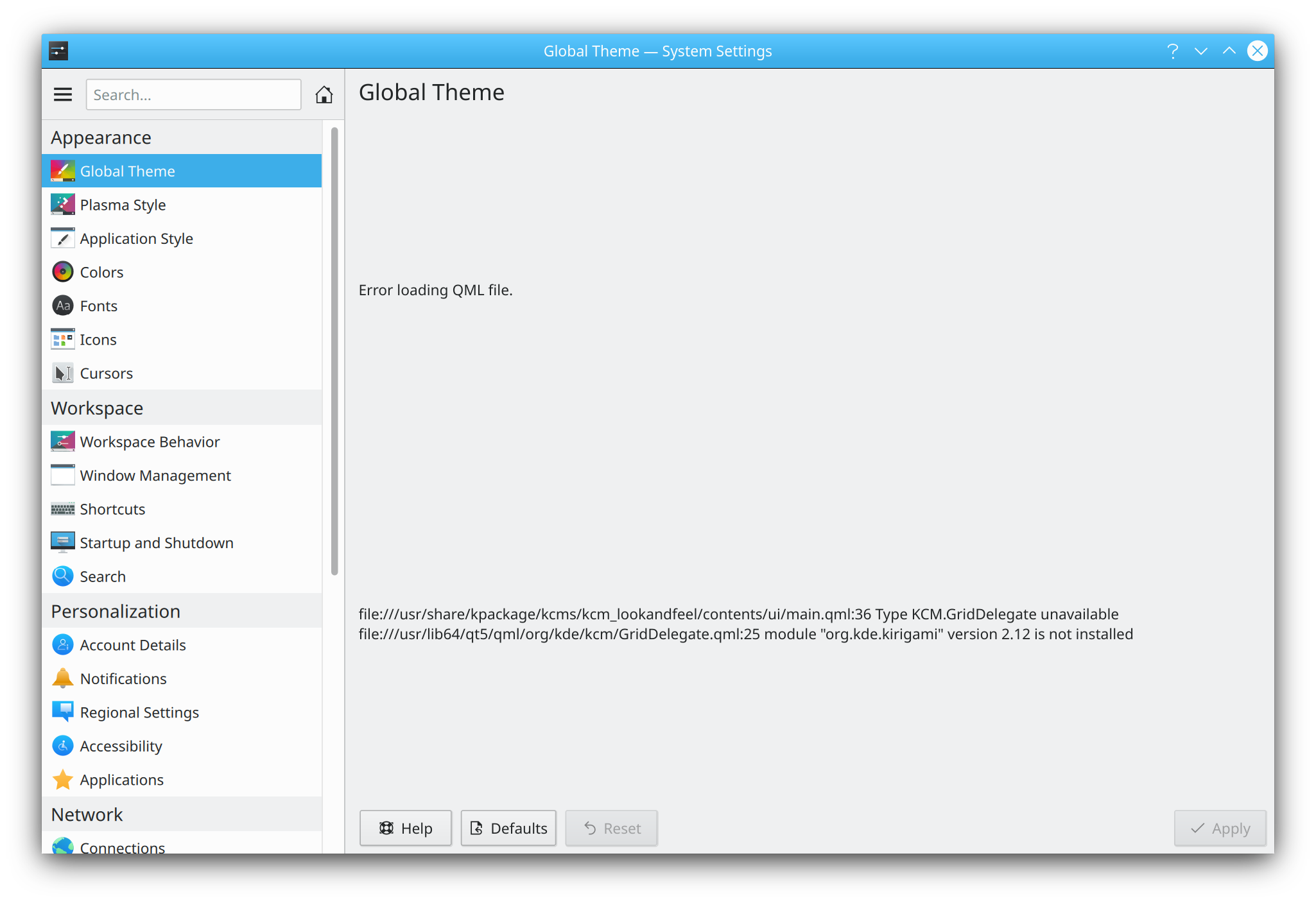 desktop-kde missing kirigami · Issue #1910 · clearlinux/distribution · GitHub