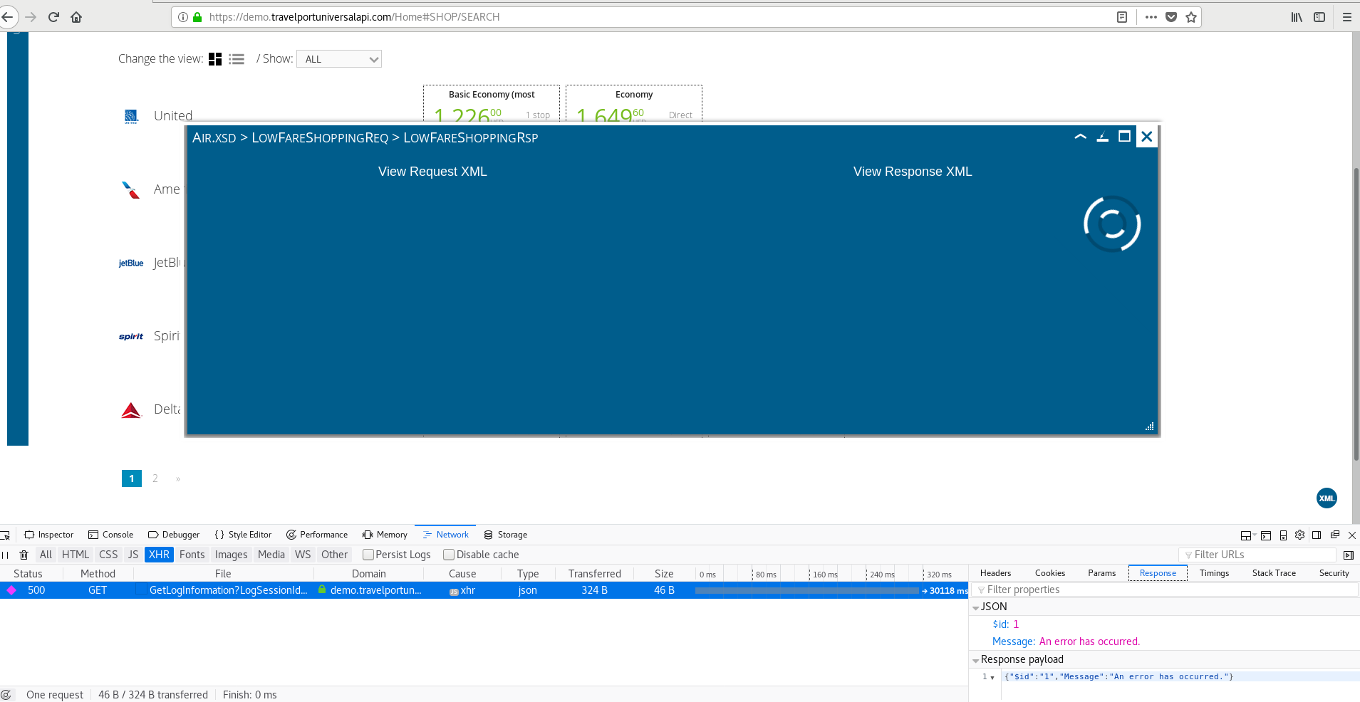 Demo website not returning request XML · Issue #555 · Travelport/travelport-uapi-tutorial · GitHub