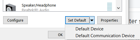 Default speaker does not broadcast on audio calls with secondary ...
