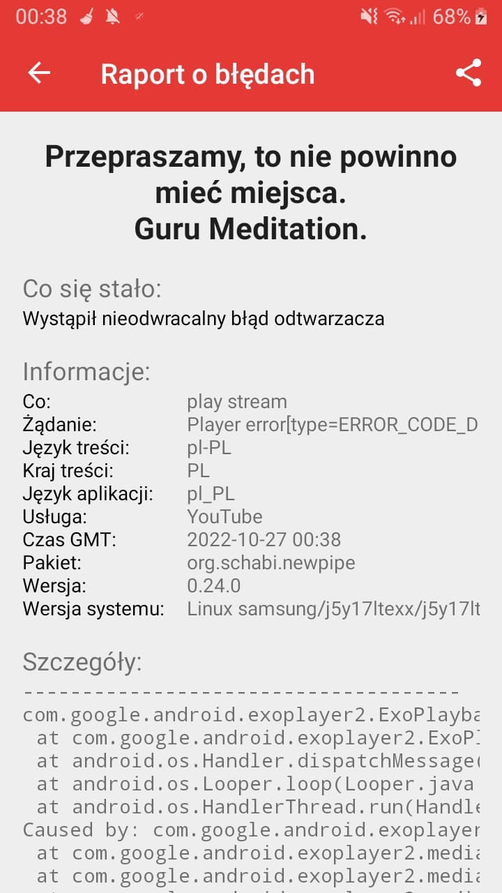 Errorcodedecoderinitfailed Appearing When Trying To Watch Any Video · Issue 9215 