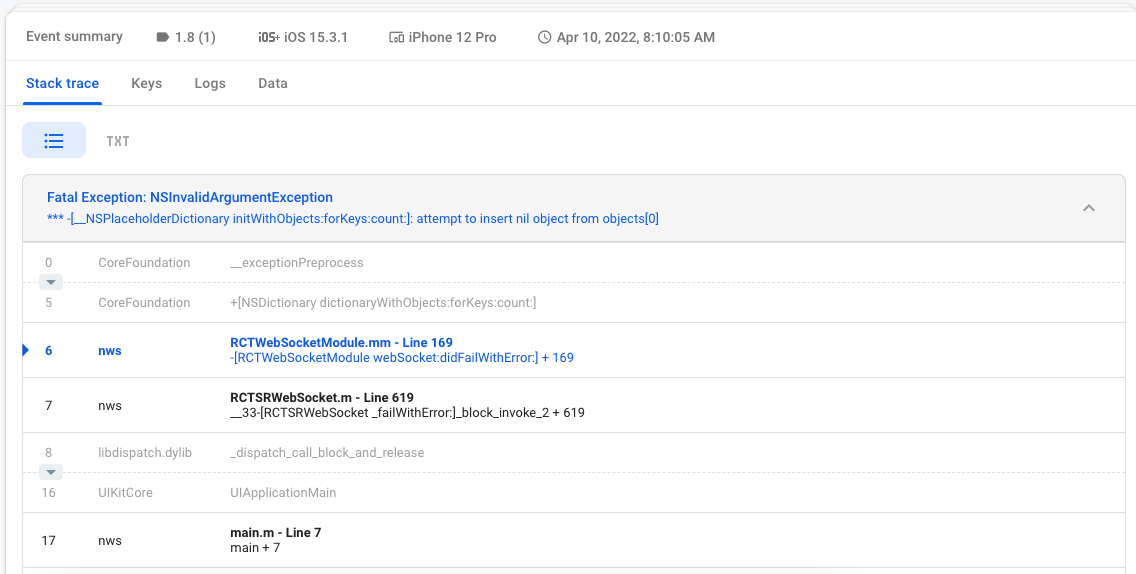Fatal Exception Nsinvalidargumentexception · Issue 33608 · Facebookreact Native · Github