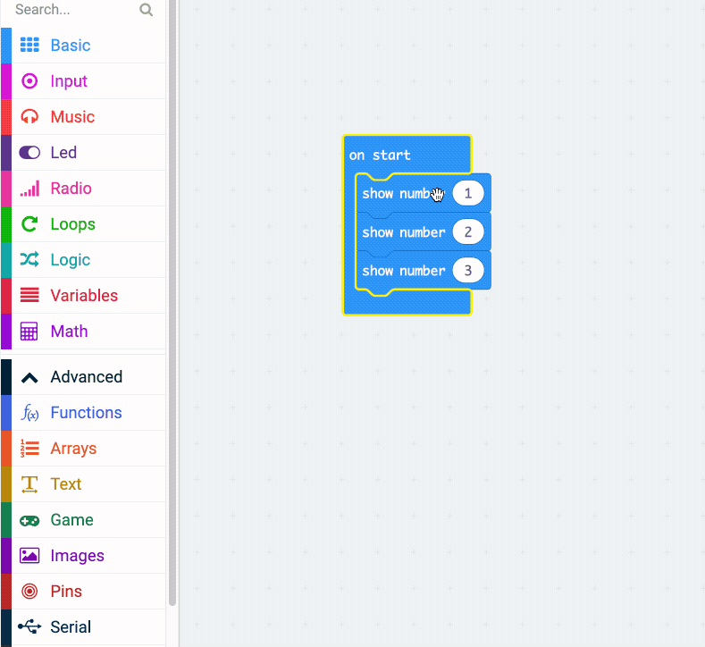 "Duplicate" duplicating blocks below selected block · Issue #2007 · microsoft/pxt-microbit · GitHub