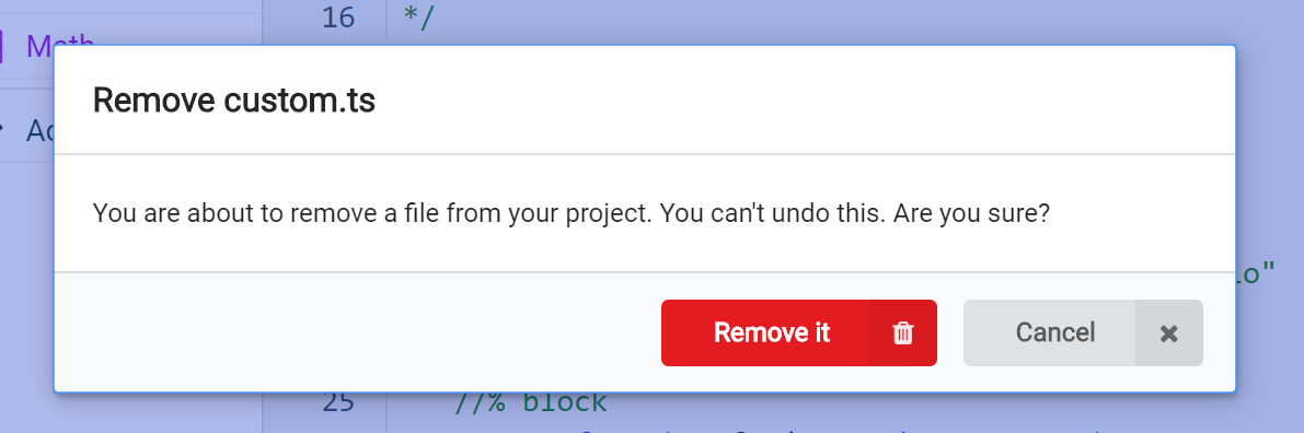 Unify dialogs handling of close icons · Issue #3105 · microsoft/pxt-microbit · GitHub