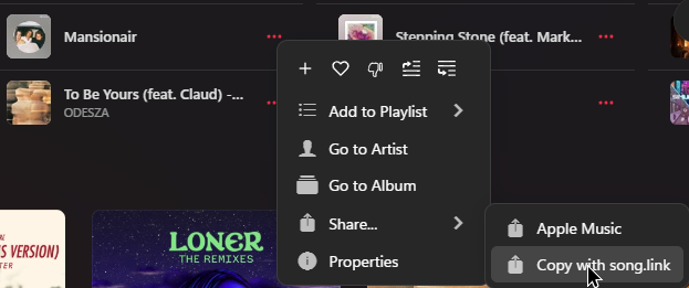 [Bug]: "Share with odesli" appears on station items · Issue #99 · ciderapp/Cider-2 · GitHub